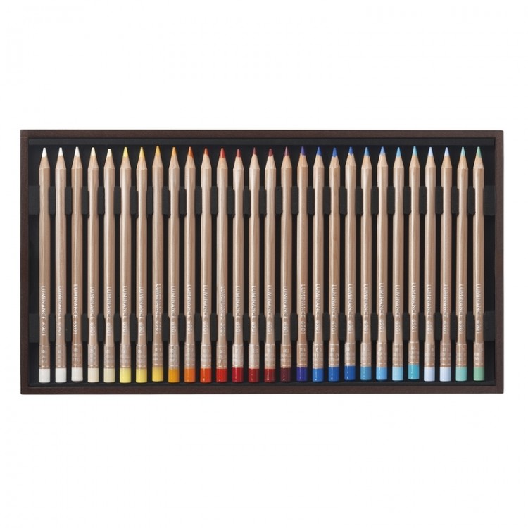 Coffret Bois de 82 Crayons de Couleurs Luminance + 2 Full Blender
