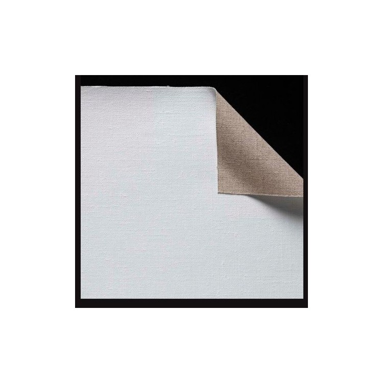 Toile de Lin Enduit - Grain Moyen - 400g - Toile lin au mètre et en...