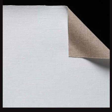 Toile de Lin Enduit - Grain Moyen - 400g - Toile lin au mètre et en...